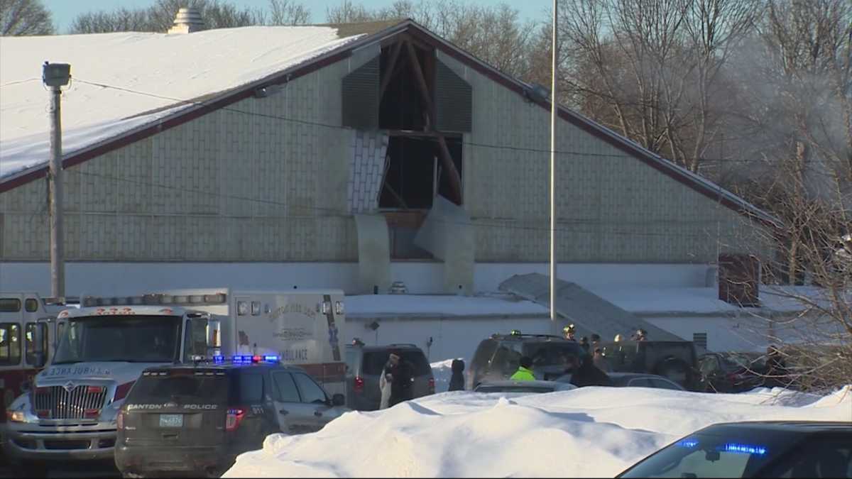 Roof collapses force evacuations at skating rink