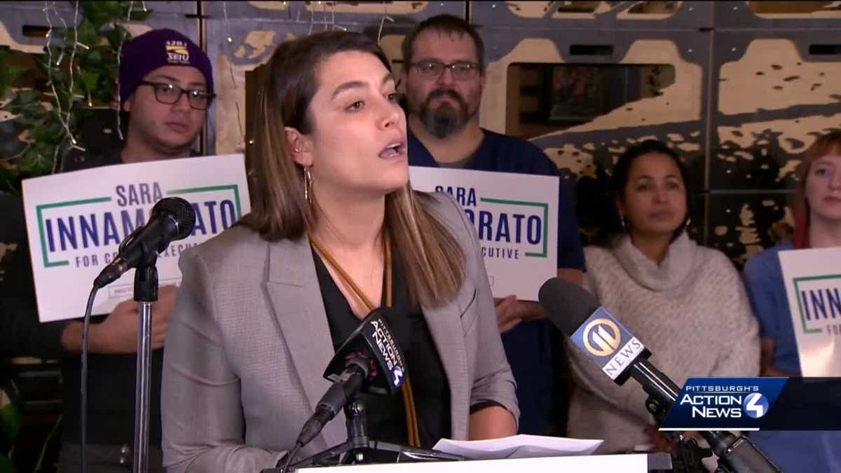 Sara Innamorato announces Allegheny County executive candidacy Sara Innamorato announces Allegheny County executive candidacy