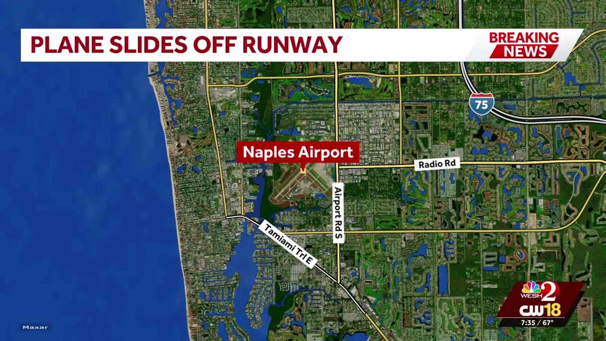 Plane slides off runway at Florida airport Tuesday