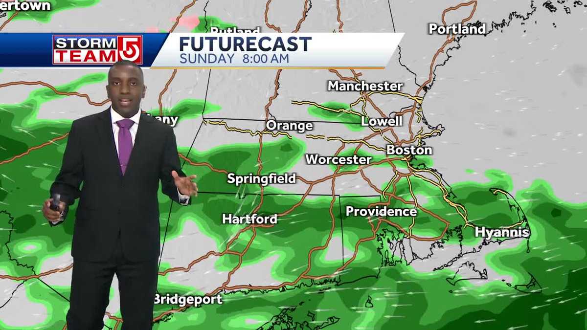 Video: Here's when steadiest rain will fall on Sunday