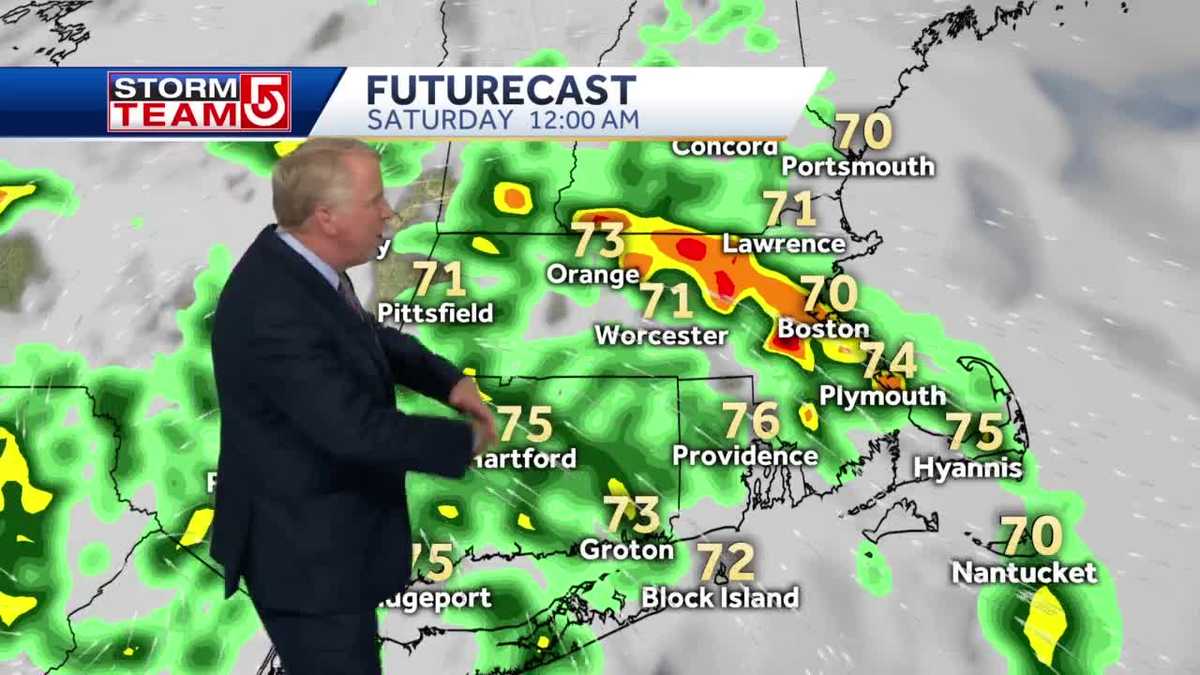 Video: Fay rain bands should taper off by Saturday morning