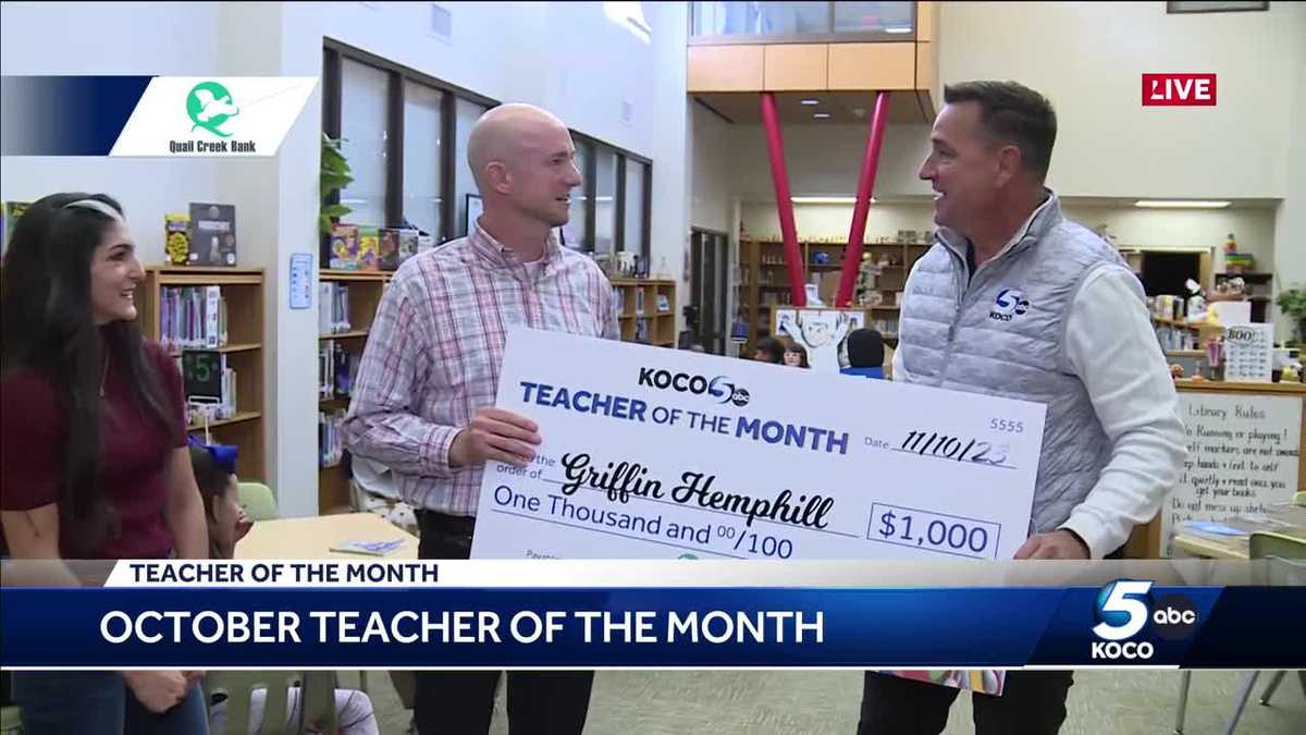 KOCO 5 surprises October Teacher of the Month