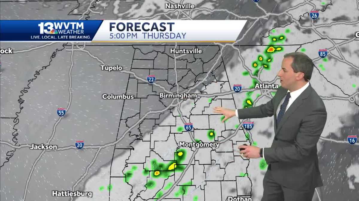 Wet Thursday morning, drying for the afternoon