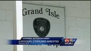 3 Grand Isle police officers arrested