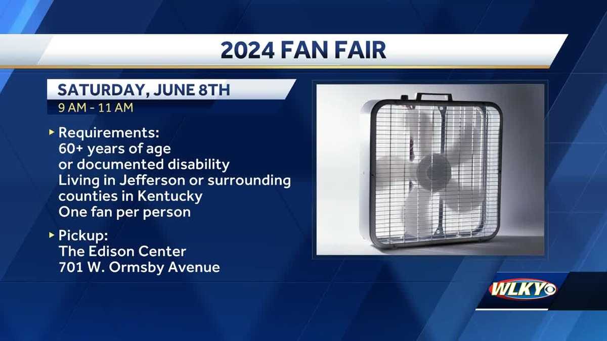 2024 Fan Fair in Louisville to collect fans for elderly and disabled