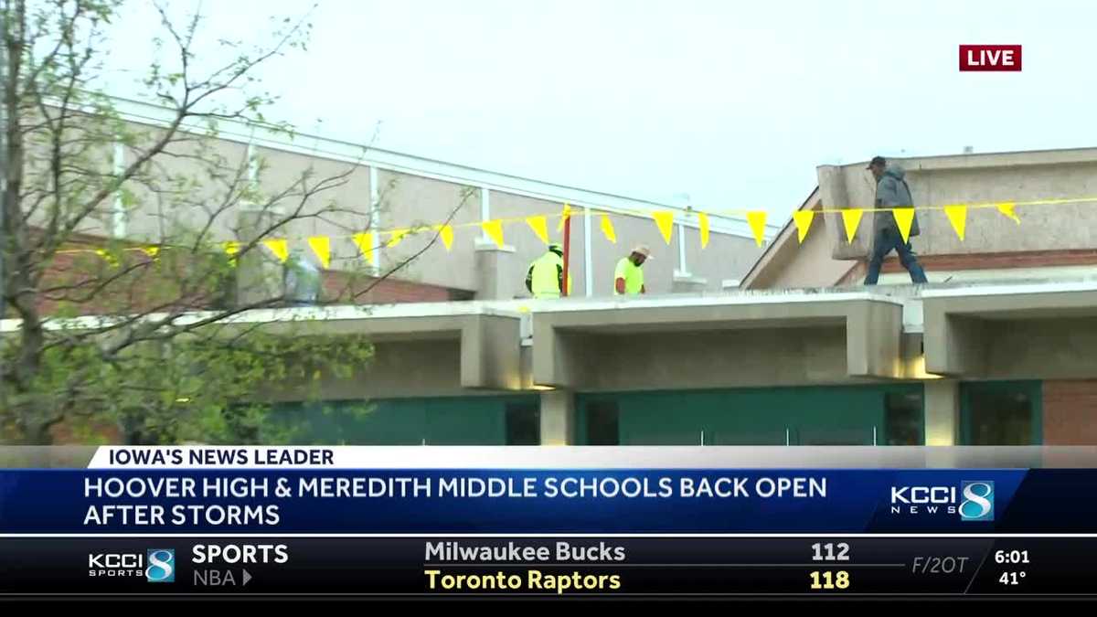 Schools closed by storm damage open Monday