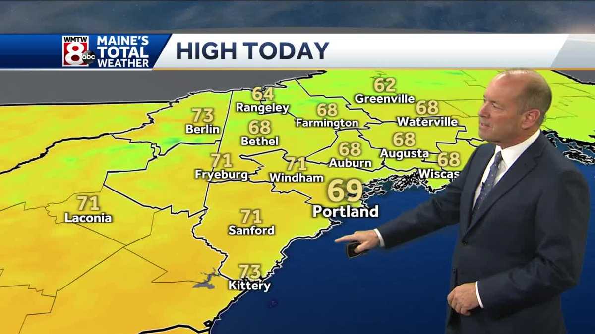 Above normal temperatures for Thursday.