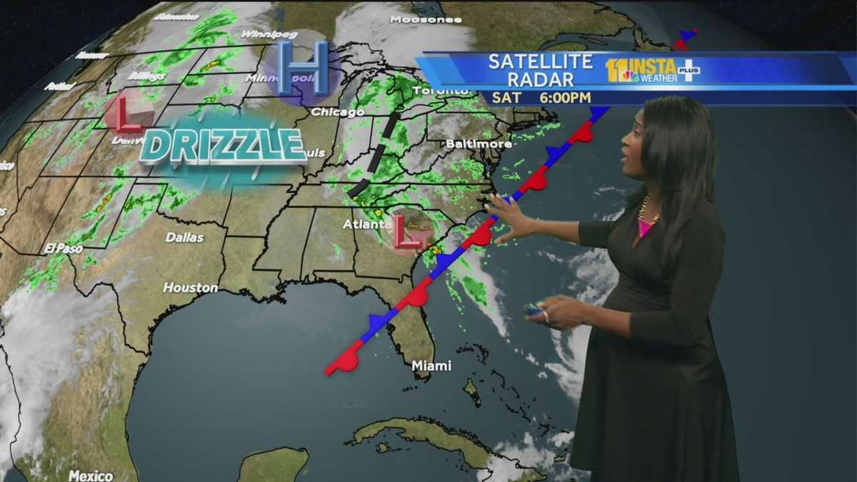 Clouds, drizzle in Sunday forecast