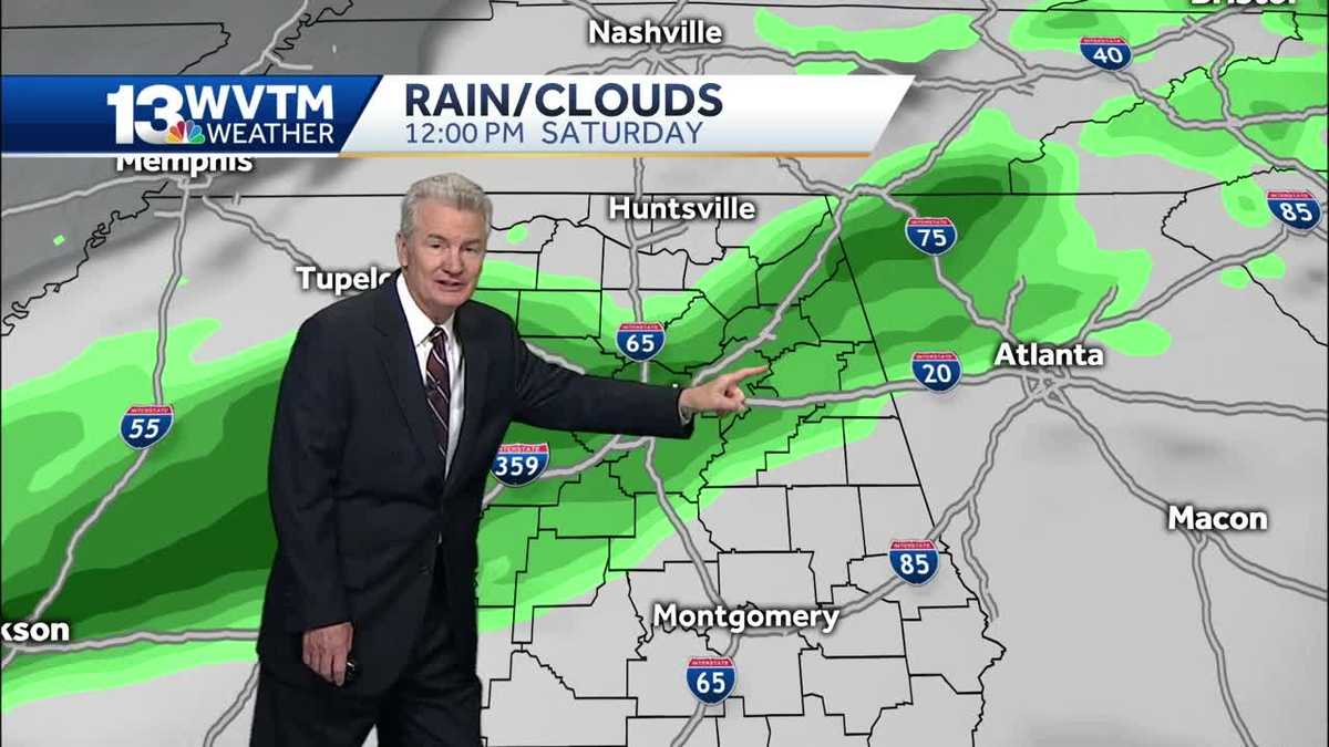 Well above average temperatures on Wednesdsay, Thursday