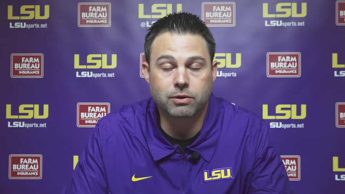 VIDEO: LSU introduces new linebackers coach Blake Baker