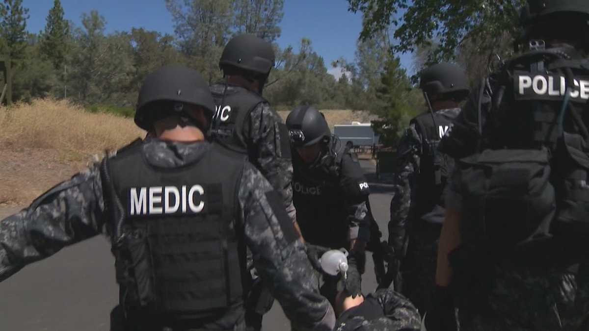 Tactical medics train with SWAT team