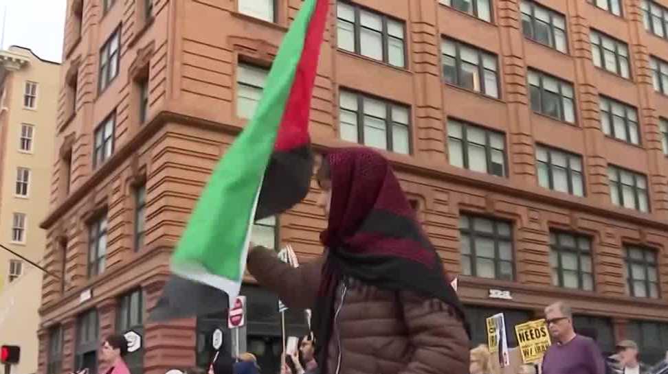 San Francisco protest against U.S. strikes in Iran draws large crowd
