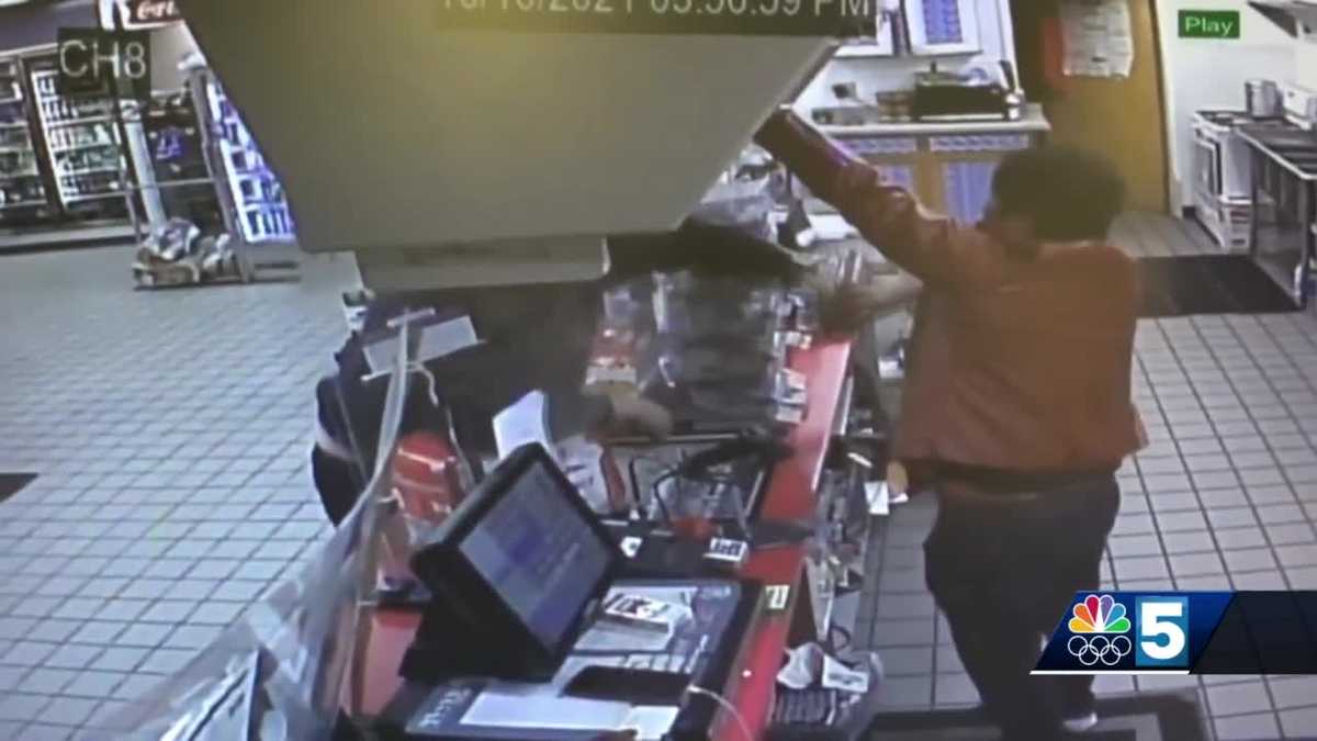 Surveillance video shows alleged assault at gas station, suspect pleads ...