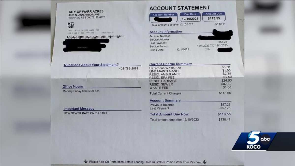 Warr Acres residents to see utility rate increase