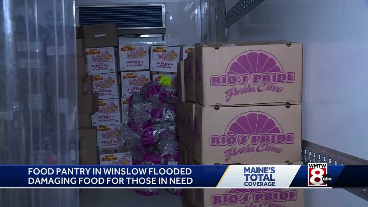 Food pantry in Winslow flooded, damaging food for those in need
