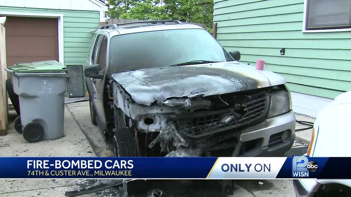 3 cars fire-bombed with plastic bottles and accelerant