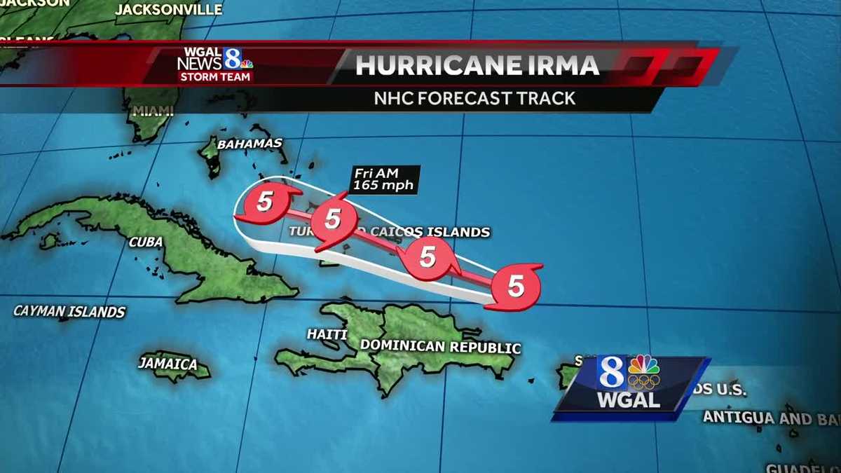 Track shows Irma hitting several U.S. states