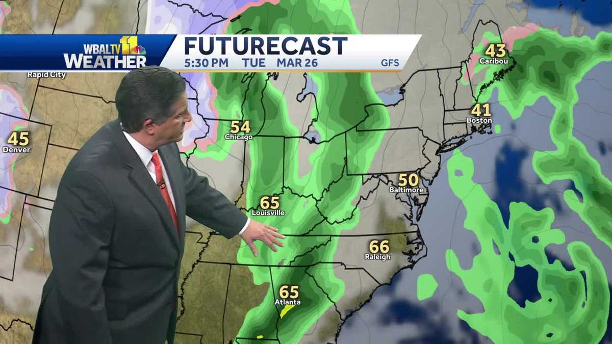 Rainy days coming in the week