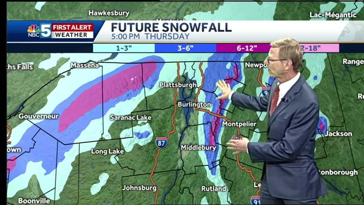 Video: Tom Messner is watching snow and waiting for bitter cold air