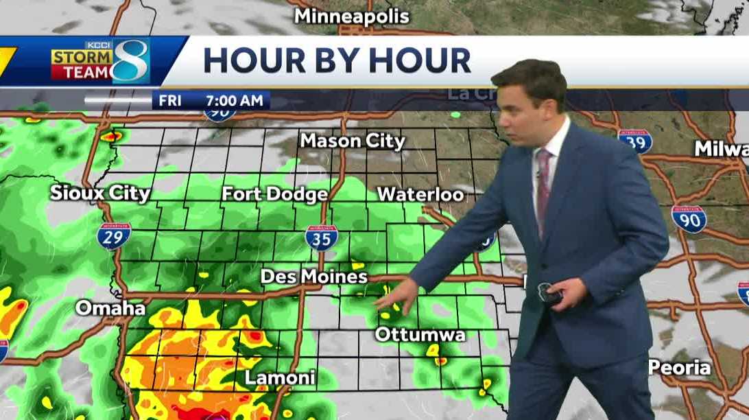 Des Moines forecast: More early morning storms expected Friday