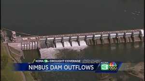 LiveCopter 3 footage of Nimbus Dam releases
