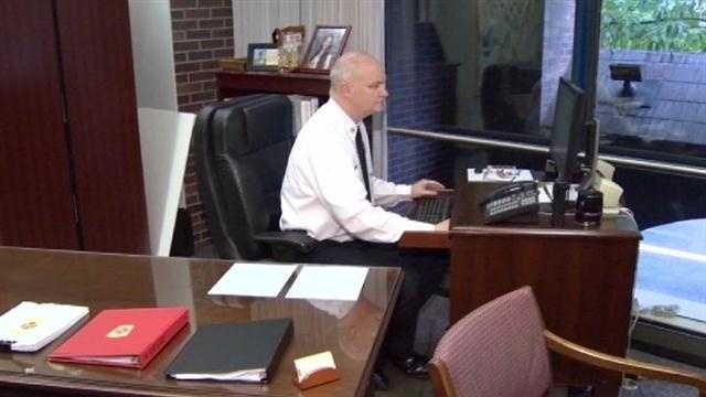 James Clack reminisces on last day at fire dept.