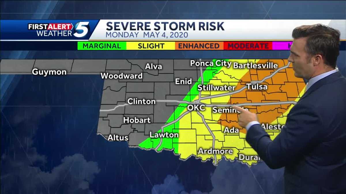 FORECAST: When to expect a large hail risk this Monday