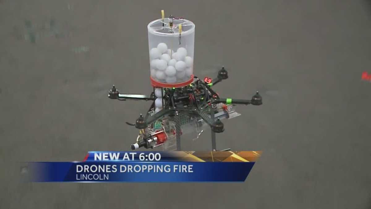 Fire-dropping drones