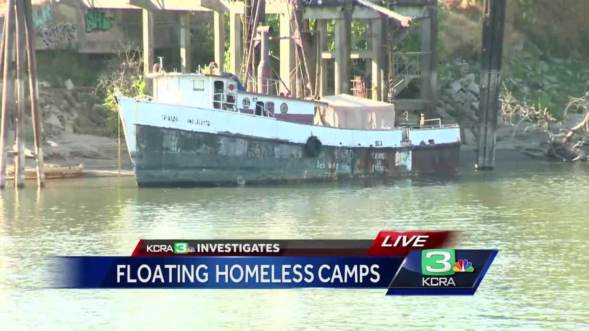Homeless population looks to floating camps on Sacramento River