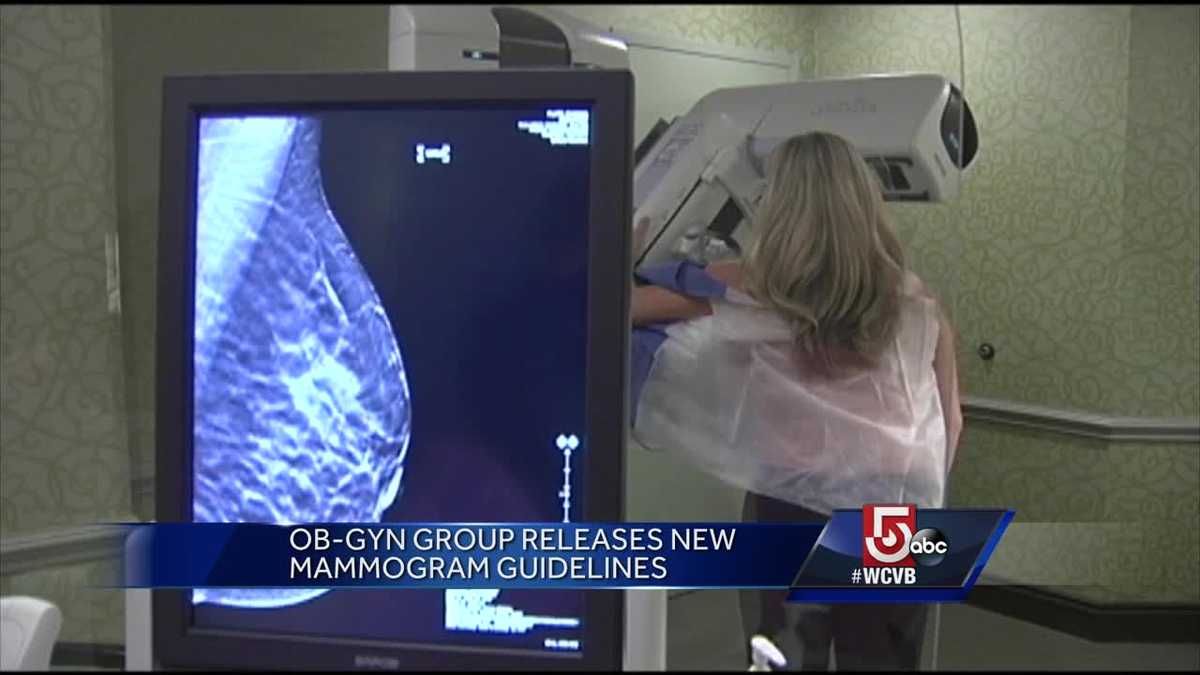 New guidelines for mammogram released