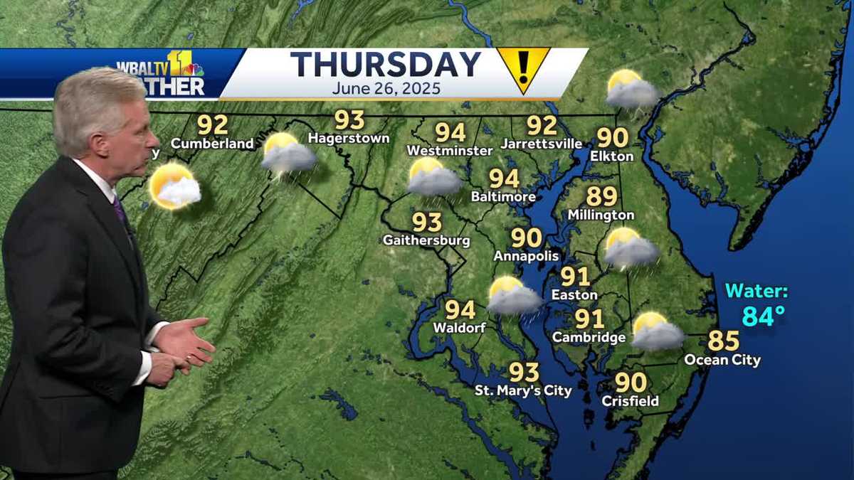 Temps slightly decrease, storms roll in on Thursday
