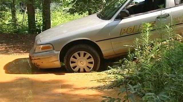 Iva police car stolen