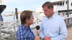 Ed Harding speaks with Boston mayor in Philadelphia