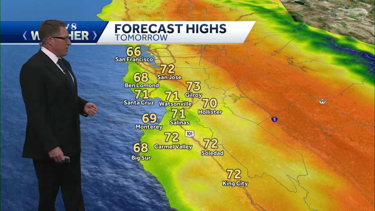 KSBW 8 Weather for October 23