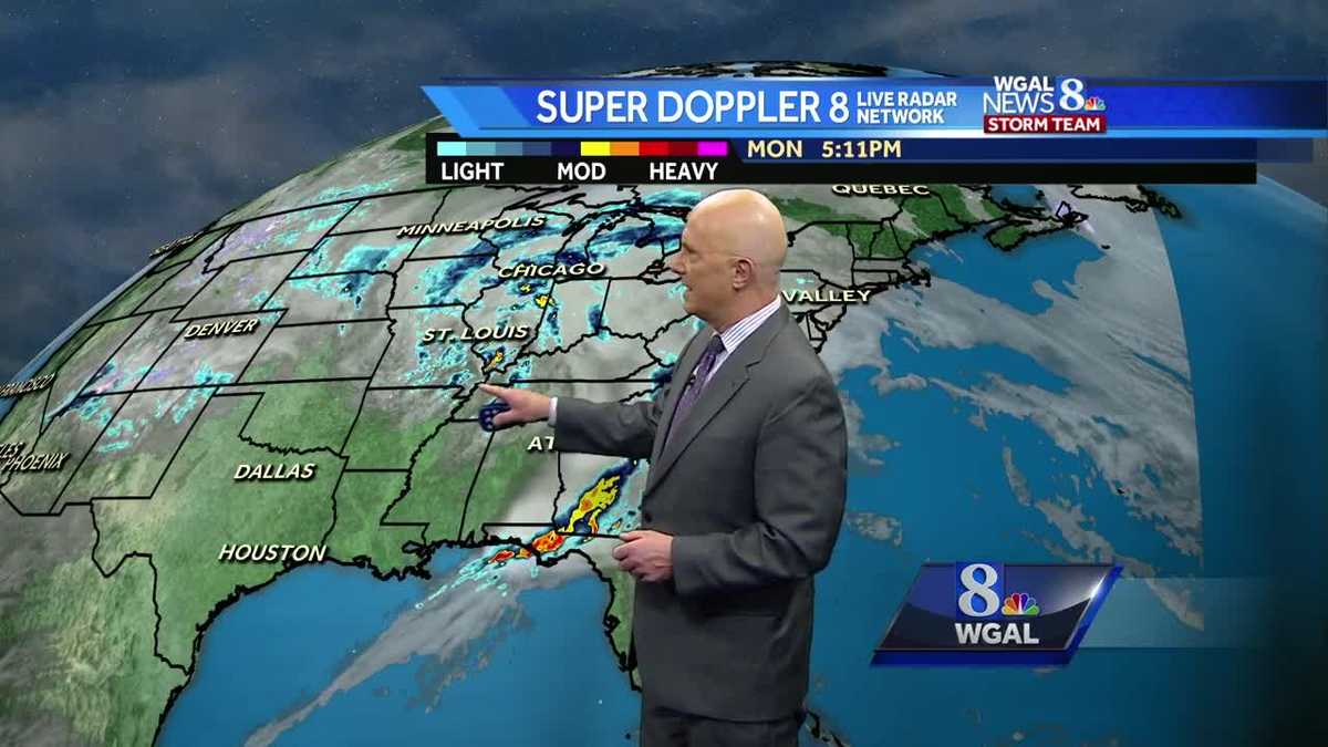 Rain developing; Scattered showers expected Tuesday