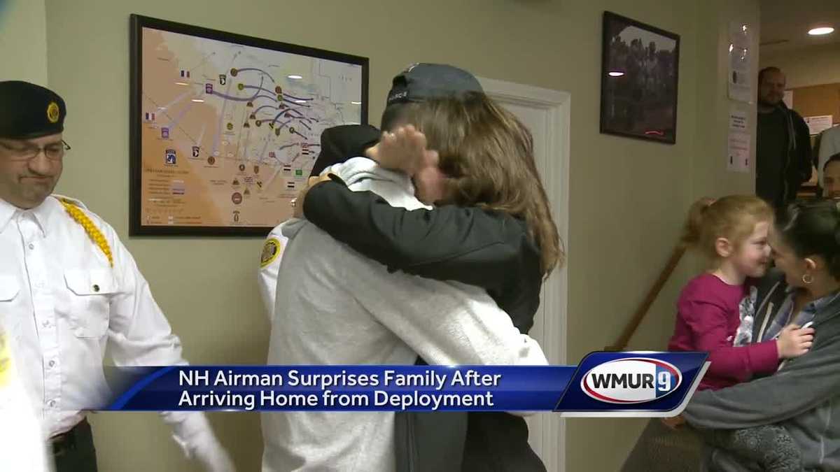 Raymond airman surprises family with homecoming