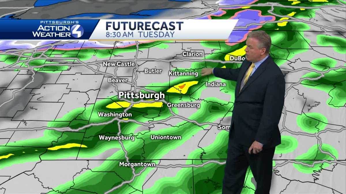 Rainy and windy Tuesday