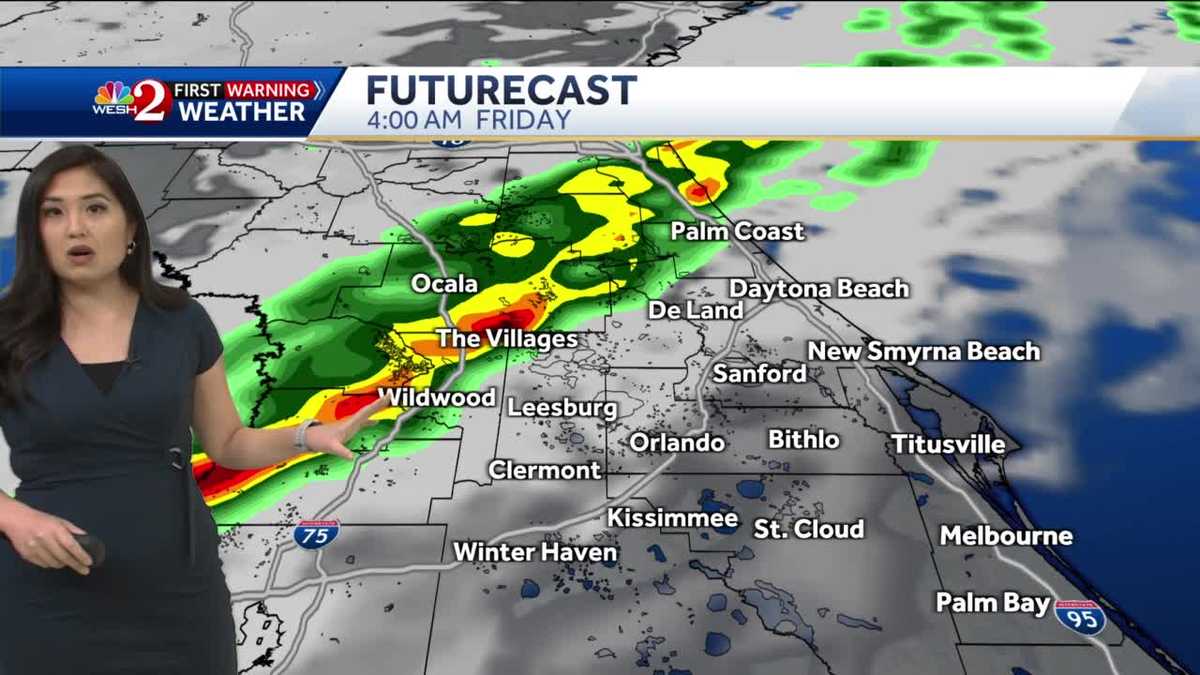 Rain Showers and A Few Storms Friday Morning