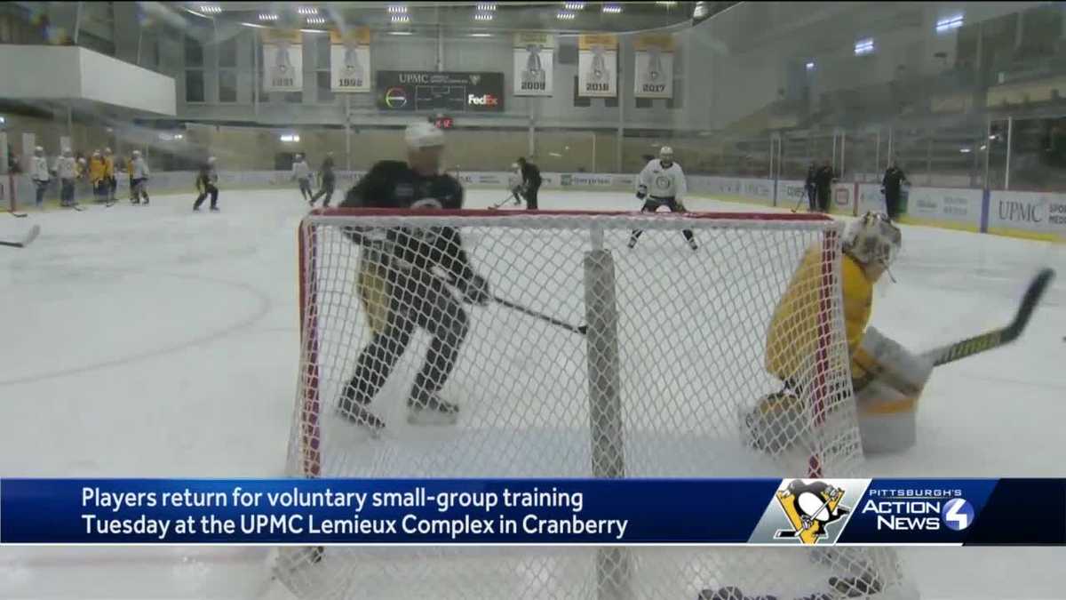Penguins return to the ice at Cranberry training facility