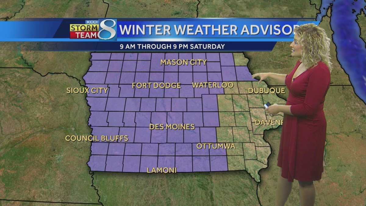 KCCI 8 noon video forecast