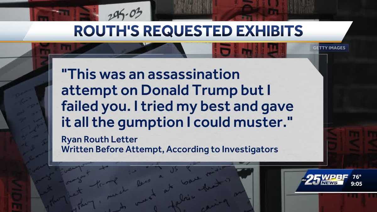 Routh's exhibit list sparks debate in Florida court