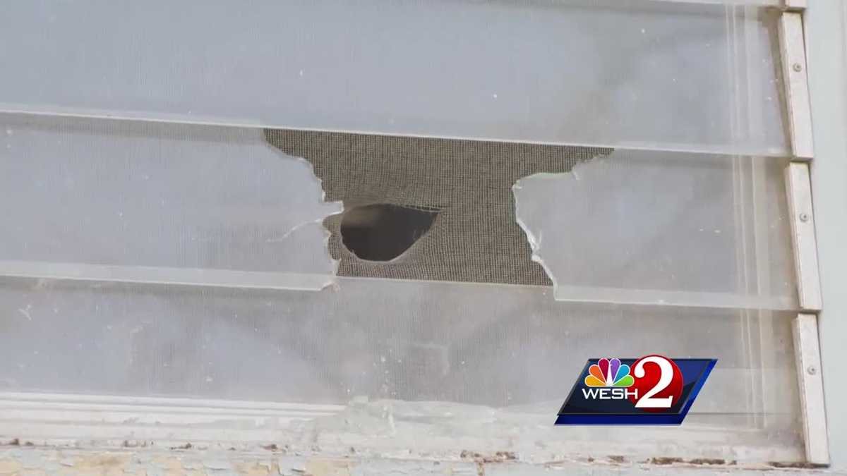Stray bullet shatters woman's window