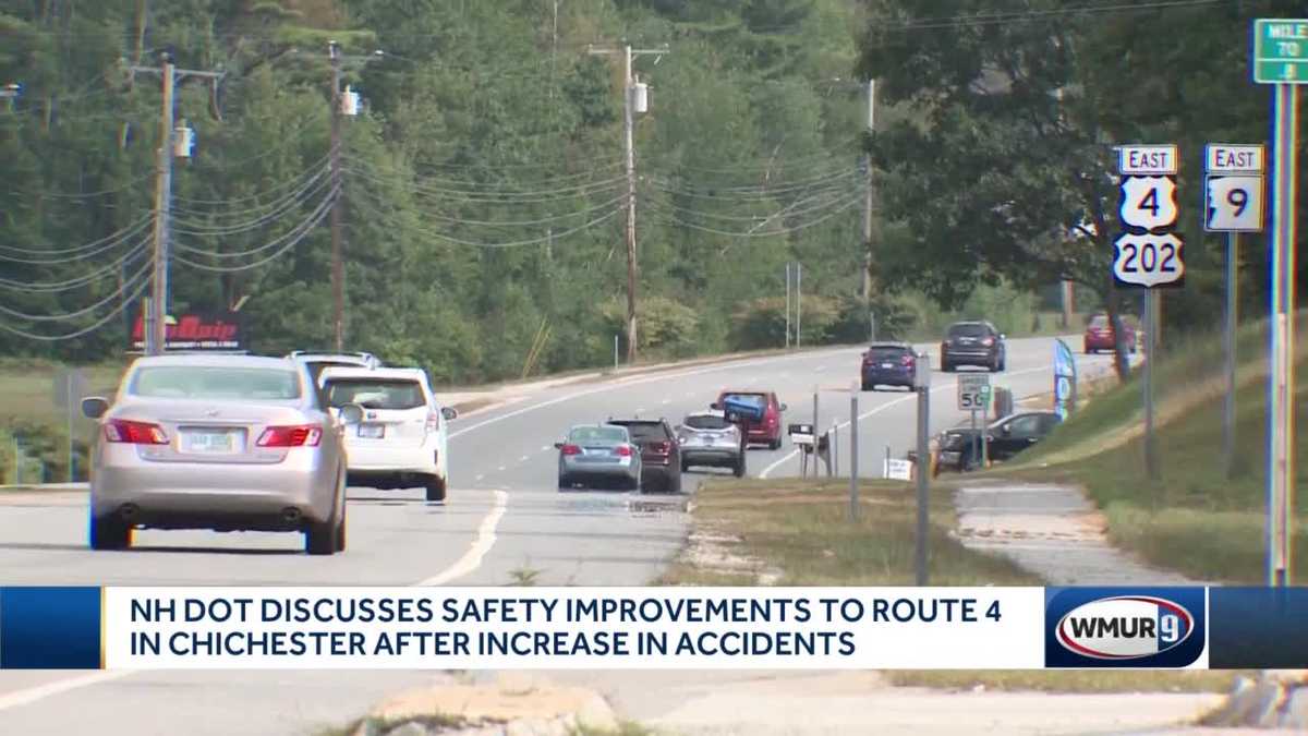 New Hampshire DOT discusses safety improvements to Route 4 in Chichester