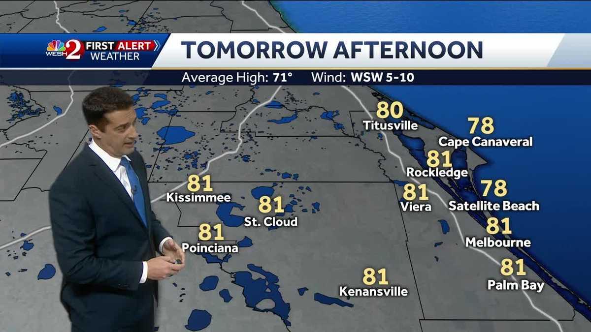Temps in the 80s Tuesday