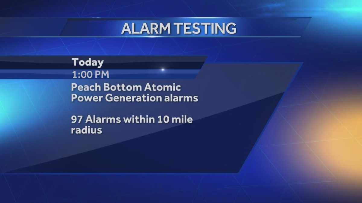 Alarms in 10-mile radius to sound for nuke plant test