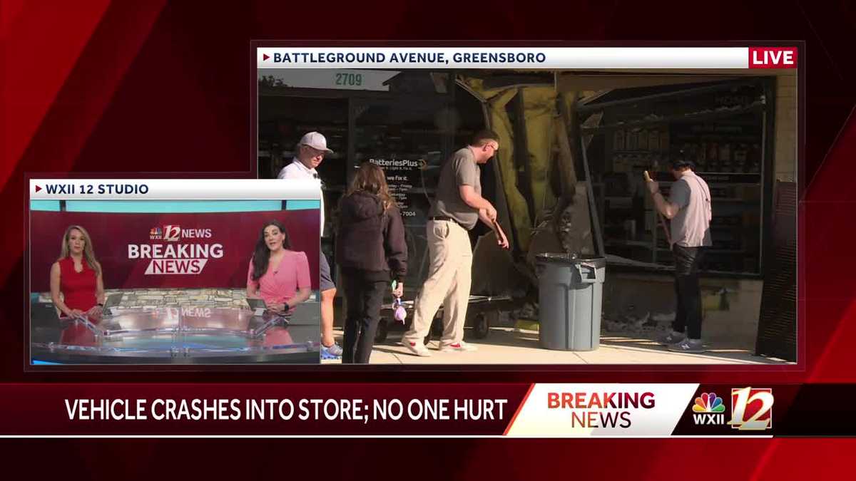 North Carolina: Car 'accidentally' crashes into store, police say