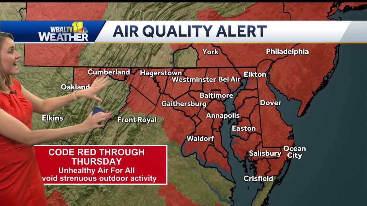 Code Red through Thursday, avoid strenuous outdoor activity