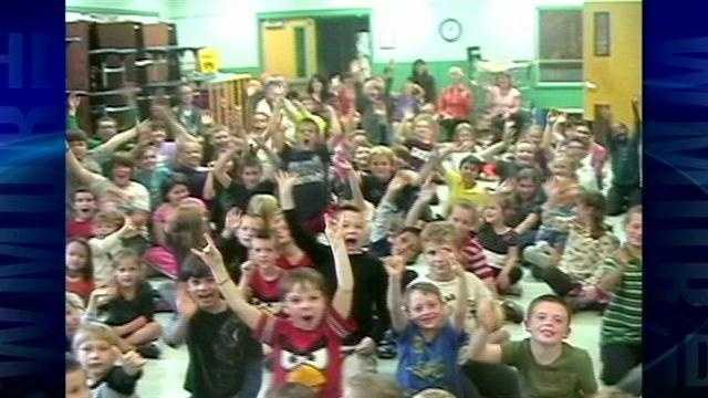 News 9's Kevin Skarupa visits Walpole Primary School