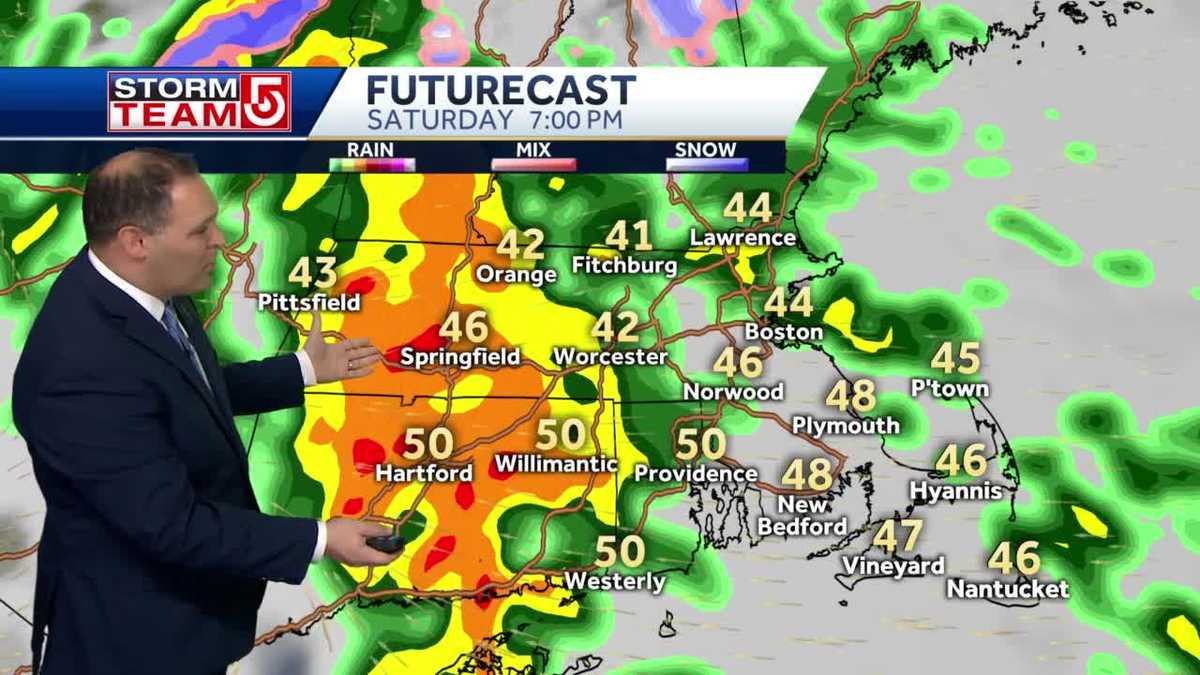 Video: Here's when the rain arrives in your area Saturday