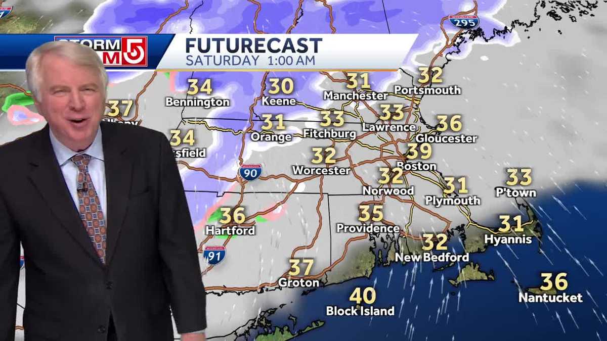 Video: Light rain, possible snow Saturday morning